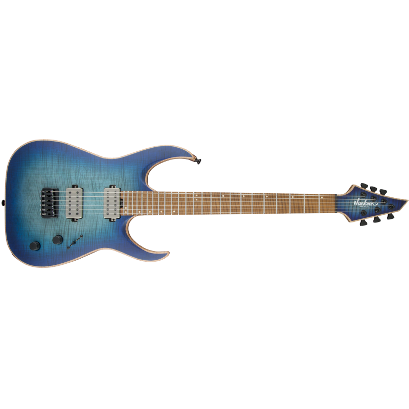 JACKSON USA SIGNATURE MISHA MANSOOR JUGGERNAUT HT6FM SATIN LAGUNA BURST ...