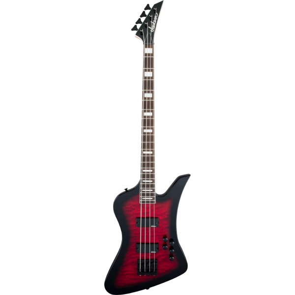 JACKSON JS KELLY BIRD BASS JS3Q TRANS RED BURST - Ardemadrid-microFusa